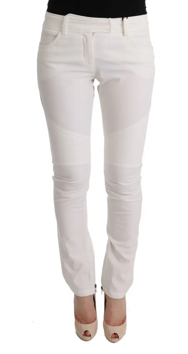 Ermanno Scervino Cotton Slim Fit Trousers