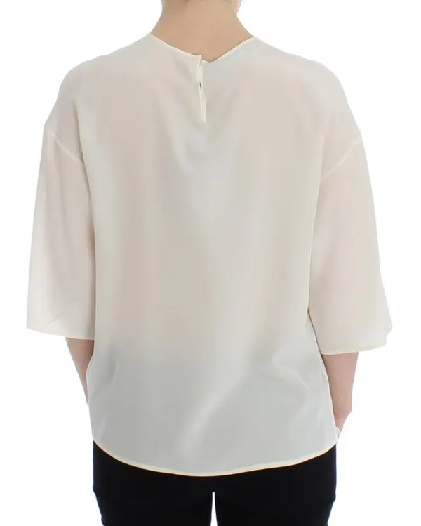 Dolce & Gabbana Silk Sequined Blouse