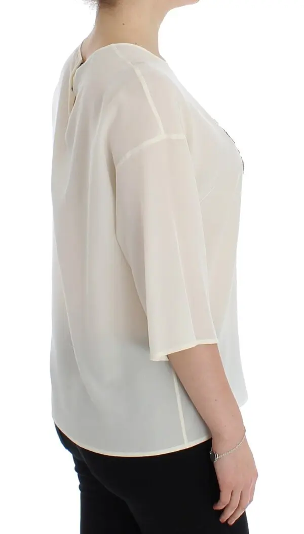Dolce & Gabbana Silk Sequined Blouse
