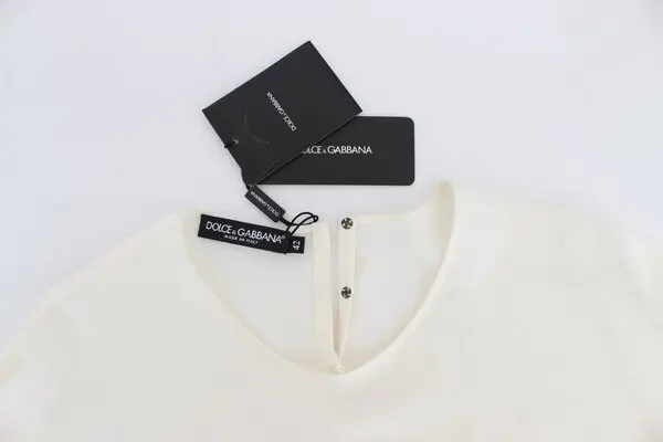 Dolce & Gabbana Silk Sequined Blouse