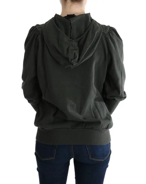 EXTE Hooded Zip-up Cotton Sweater