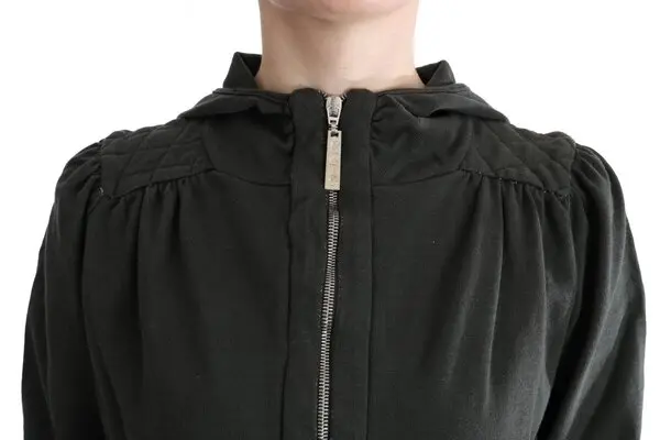 EXTE Hooded Zip-up Cotton Sweater