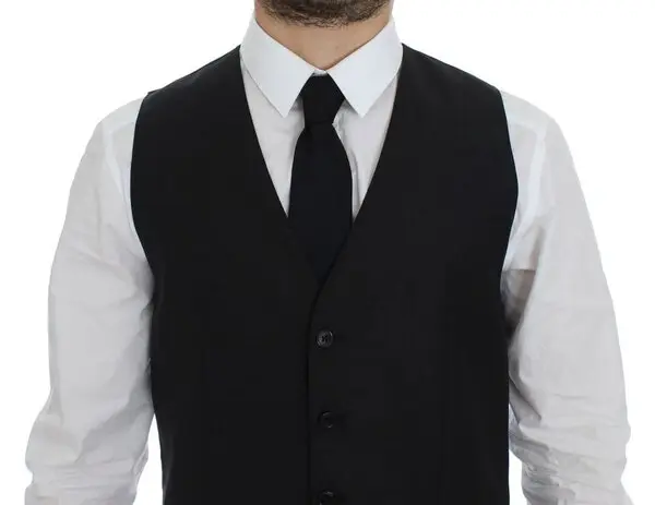 Dolce & Gabbana Wool And Silk Blend Dress Vest