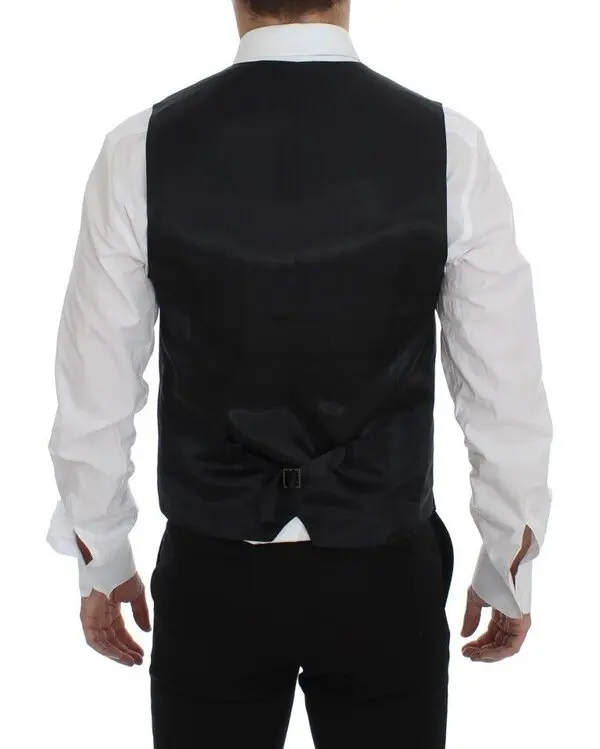 Dolce & Gabbana Wool And Silk Blend Dress Vest