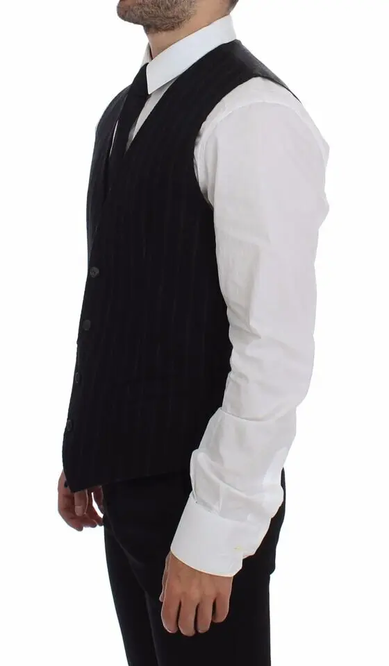 Dolce & Gabbana Striped Wool Vest