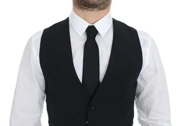 Dolce & Gabbana Wool Dress Vest - Blue