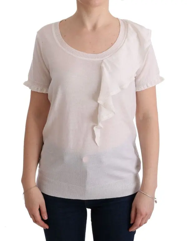 MARGHI LO' Wool Top - White