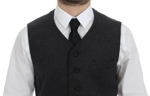 Dolce & Gabbana Wool Blend Vest - Gray