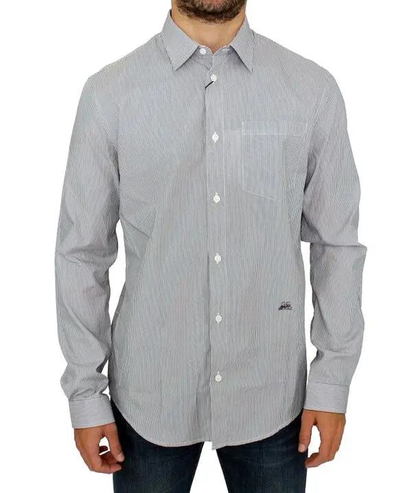 GF FERRE Striped Cotton Casual Shirt