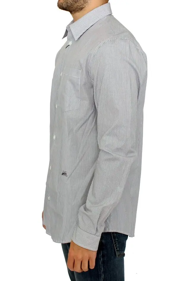 GF FERRE Striped Cotton Casual Shirt