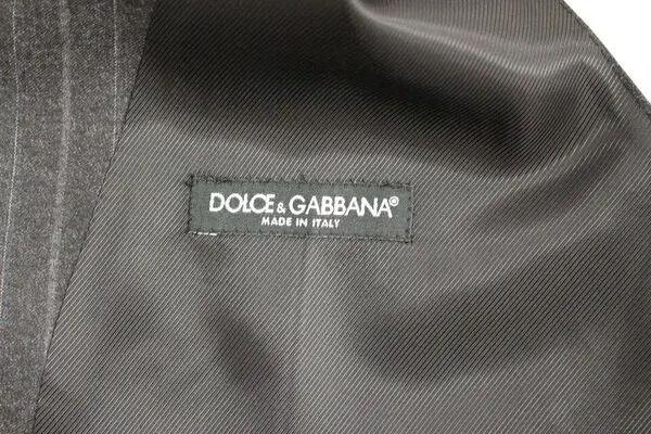 Dolce & Gabbana Striped Wool Vest - Gray