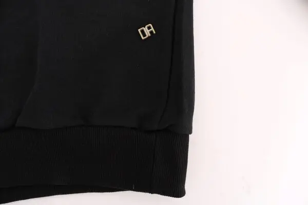 DANIELE ALESSANDRINI Hooded Cotton Sweater - Black