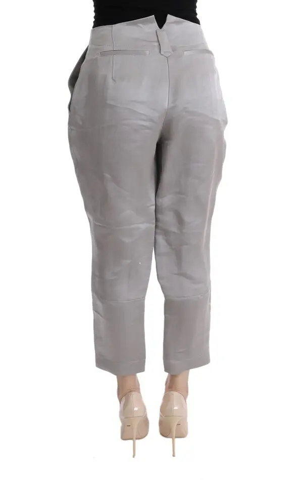 Ermanno Scervino Silk Cropped Trousers