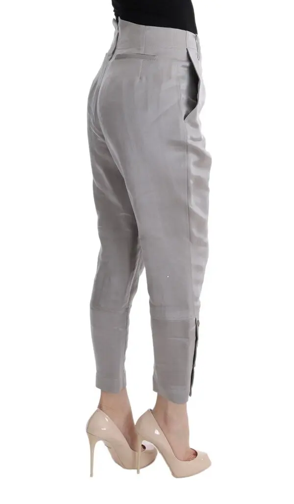 Ermanno Scervino Silk Cropped Trousers