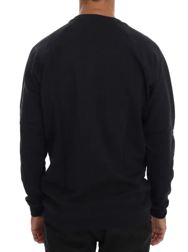 DANIELE ALESSANDRINI Crewneck Cotton Pullover - Blue