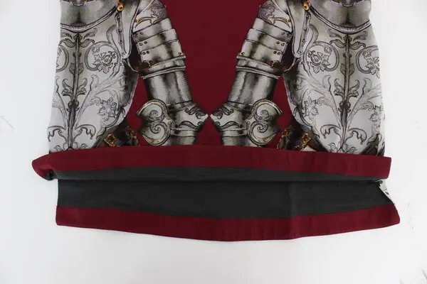 Dolce & Gabbana Knight Print Silk Blouse