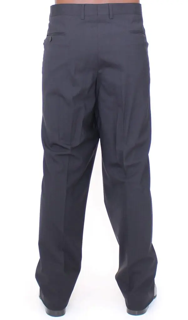 Dolce & Gabbana Wool Stretch Pleated Dress Pants - Black