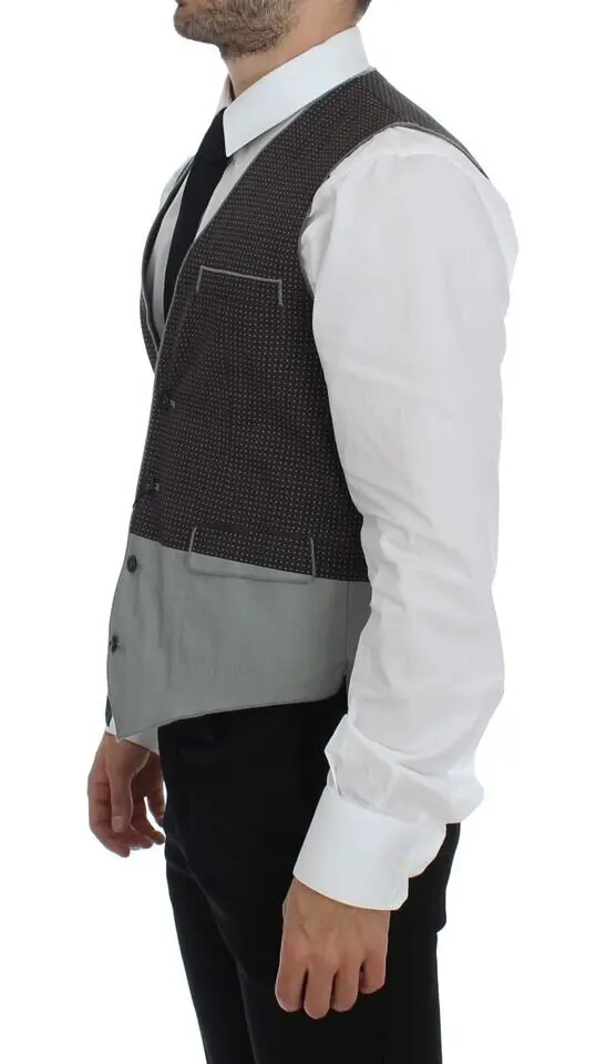 Dolce & Gabbana Polka Dot Vest - Gray