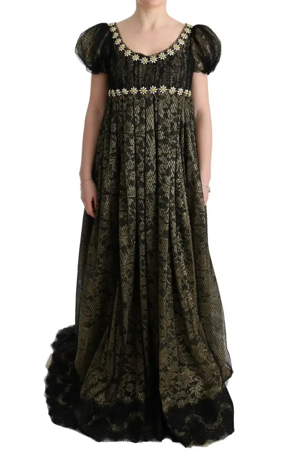 Dolce & Gabbana Lace Maxi Shift Dress