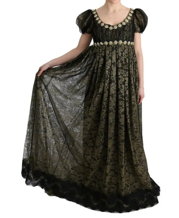 Dolce & Gabbana Lace Maxi Shift Dress