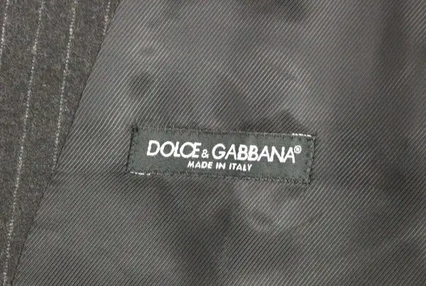 Dolce & Gabbana Striped Wool Vest - Gray