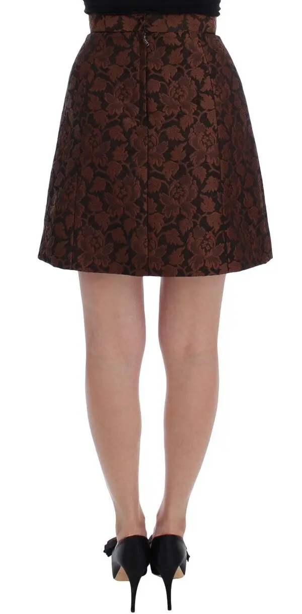 Dolce & Gabbana Floral Brocade Mini Skirt