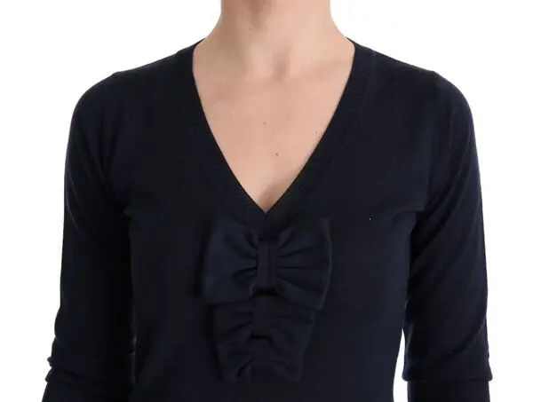 MARGHI LO' Wool Long Sleeve Shift Dress