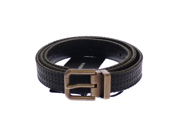 Dolce & Gabbana Leather Logo Belt - Blue