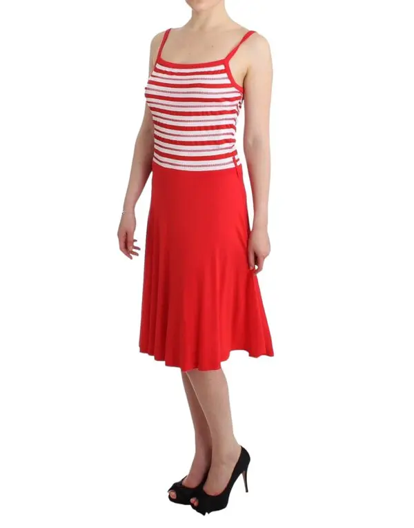 ROCCOBAROCCO Striped Jersey A-line Dress