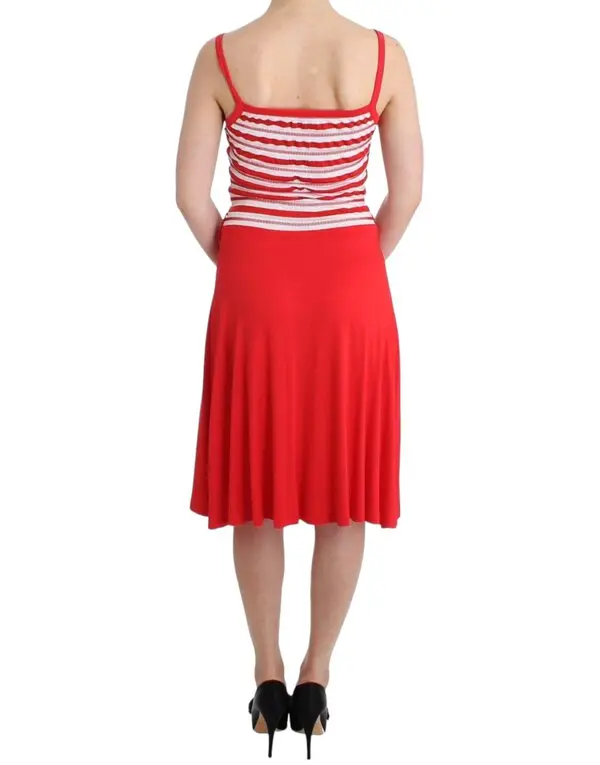 ROCCOBAROCCO Striped Jersey A-line Dress