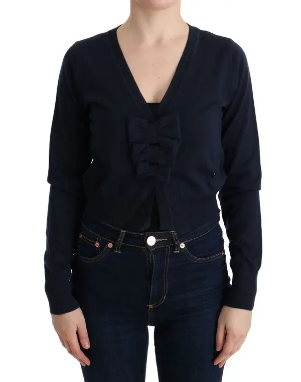 MARGHI LO' Marghi Lo Wool Cardigan With Bow Detailing