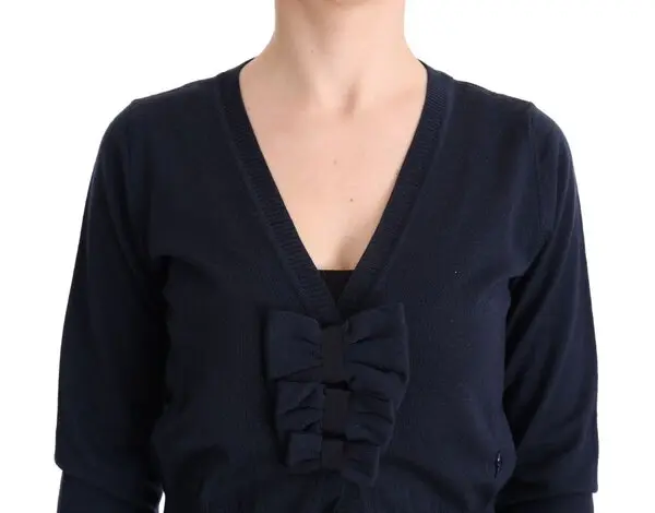 MARGHI LO' Marghi Lo Wool Cardigan With Bow Detailing
