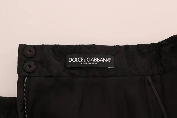Dolce & Gabbana Floral Jacquard A-line Mini Skirt