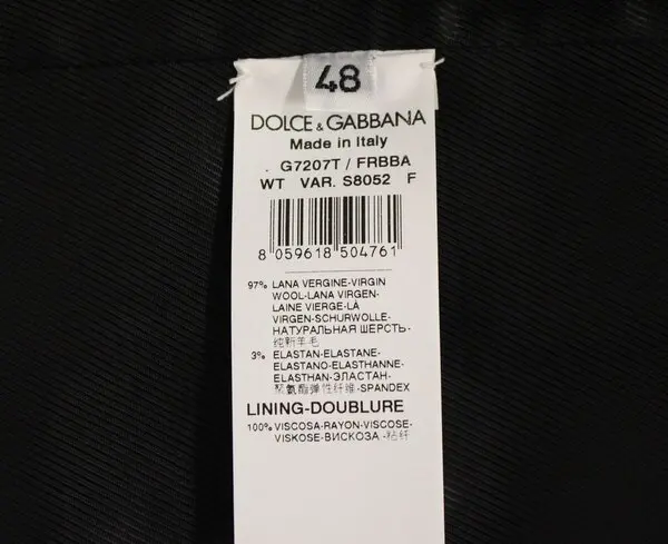 Dolce & Gabbana Striped Wool Vest - Gray