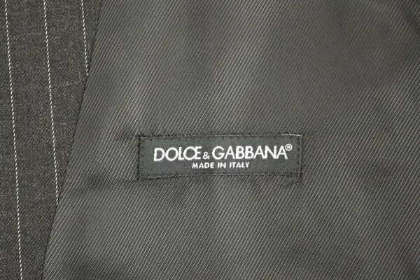 Dolce & Gabbana Striped Wool Vest - Gray