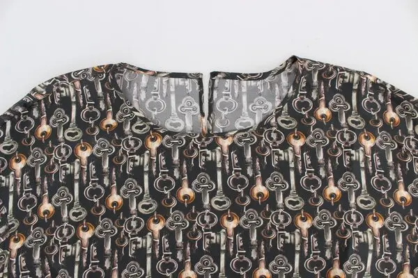 Dolce & Gabbana Printed Silk T-shirt - Gray