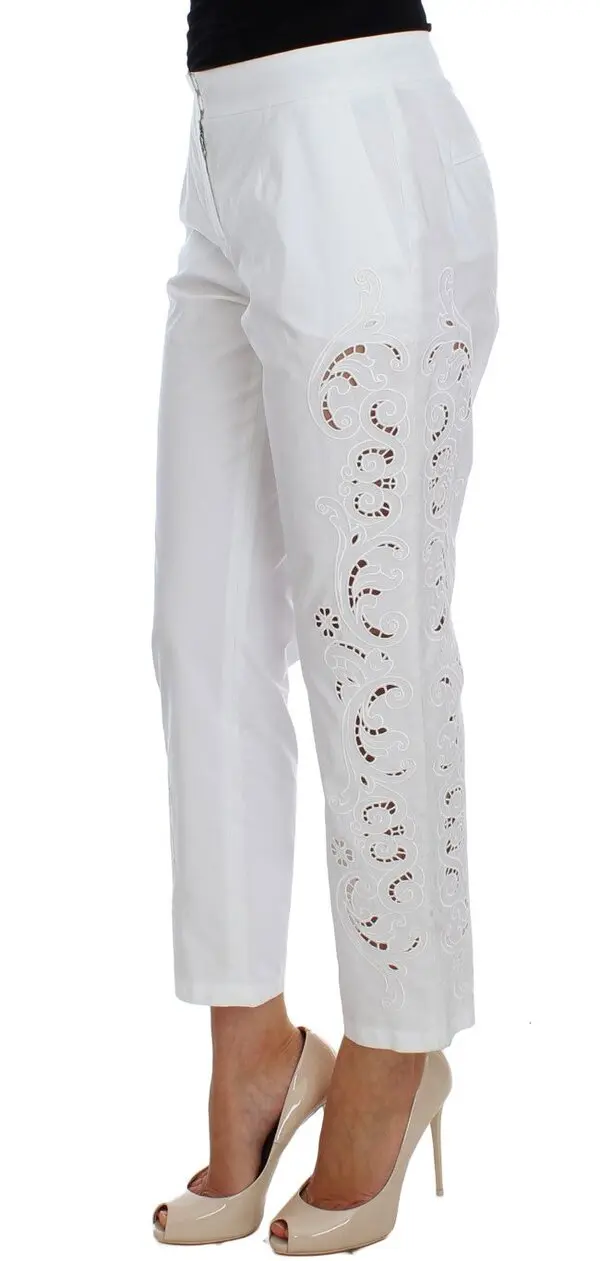 Dolce & Gabbana Floral Cutout Dress Pants