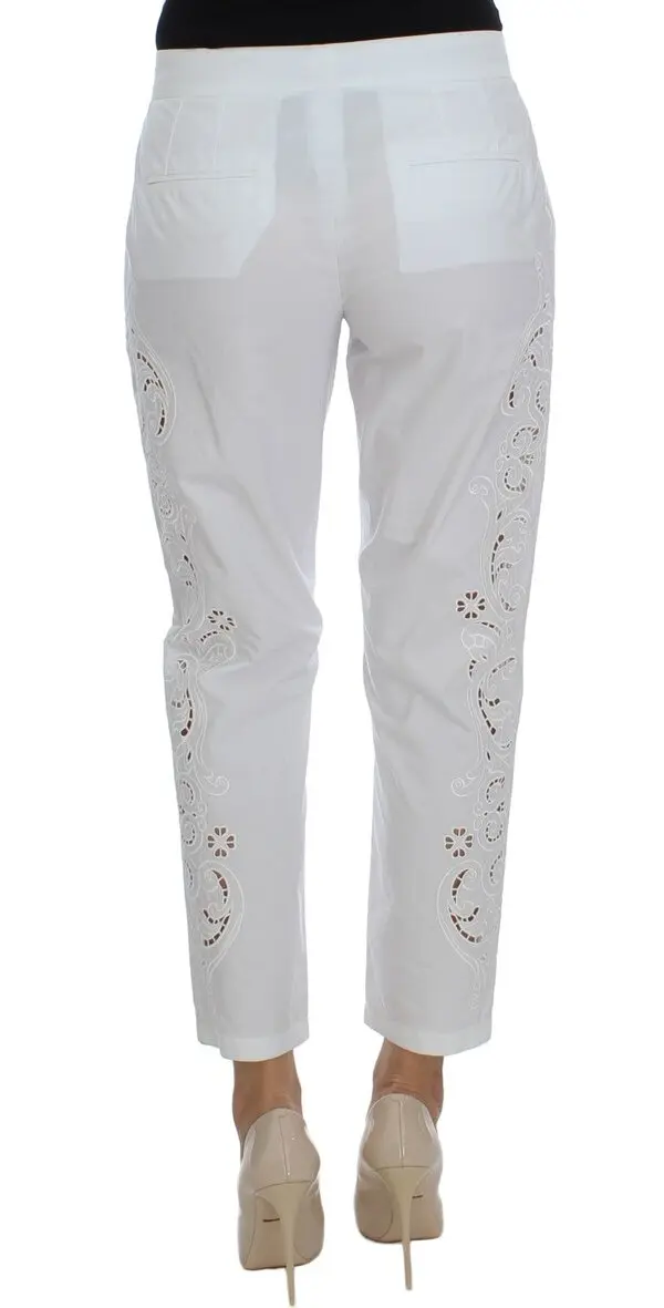 Dolce & Gabbana Floral Cutout Dress Pants