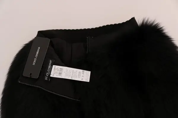 Dolce & Gabbana Lamb And Fox Fur Hot Pants