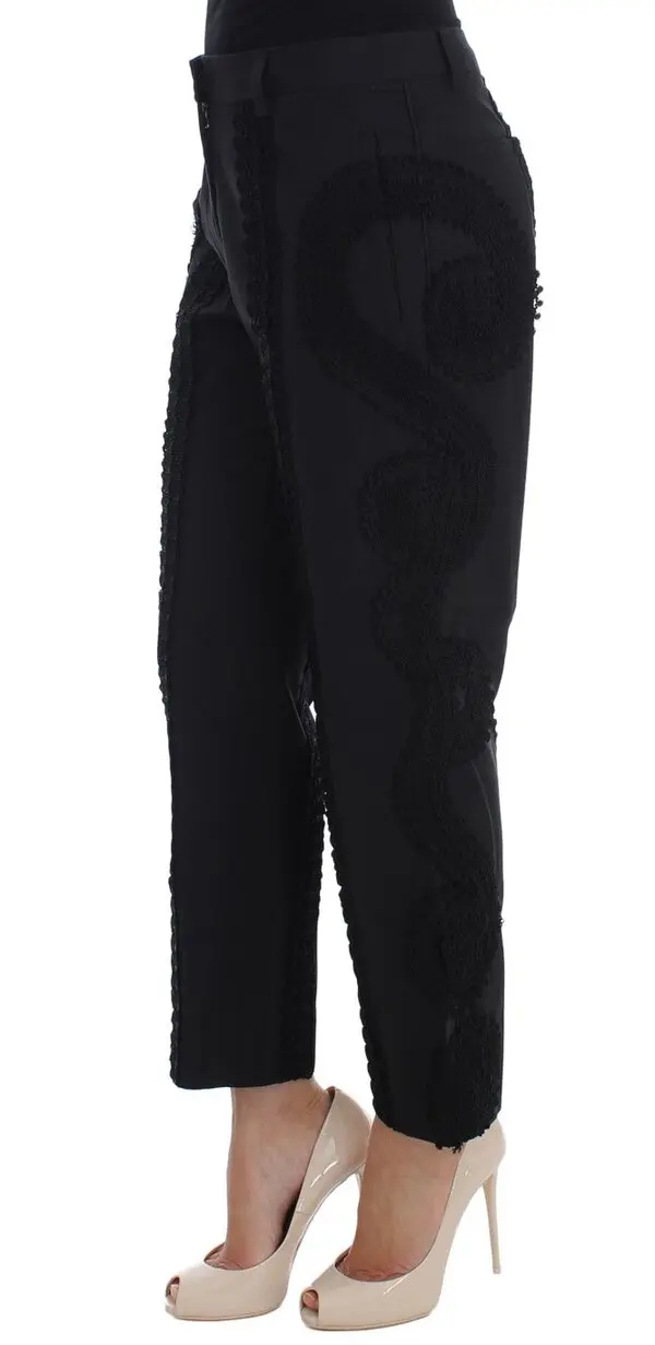 Dolce & Gabbana Cotton Stretch Torero Capri Pants