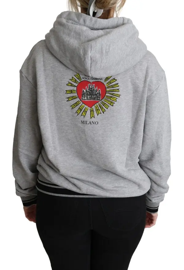 Dolce & Gabbana Printed Hooded Logo Sweater