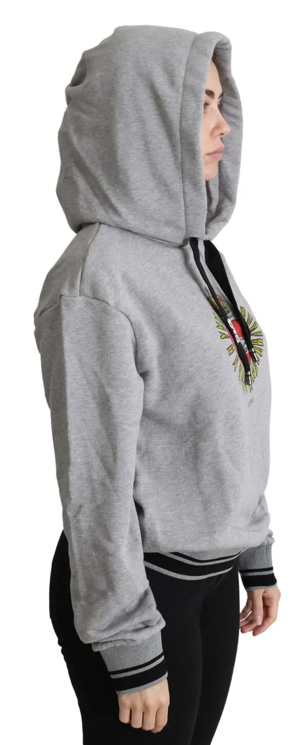 Dolce & Gabbana Printed Hooded Logo Sweater
