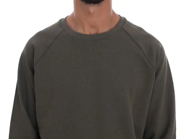 DANIELE ALESSANDRINI Crewneck Cotton Sweater - Green