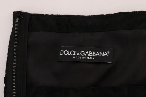 Dolce & Gabbana Floral Cutout Lace A-line Mini Skirt