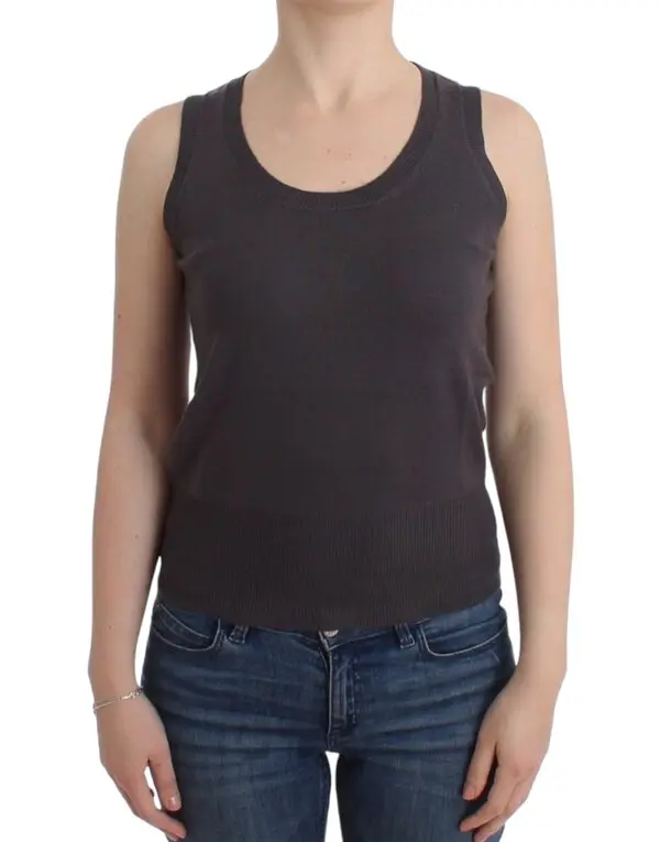 John Galliano Knit Sleeveless Top - Brown