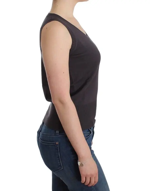 John Galliano Knit Sleeveless Top - Brown