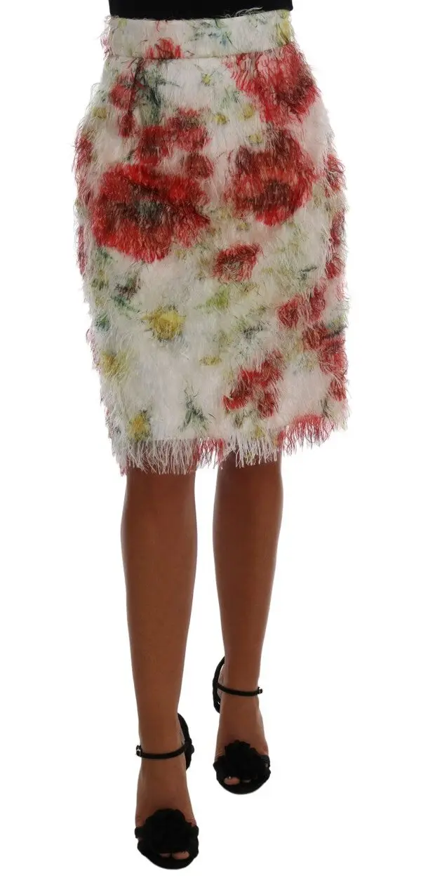 Dolce & Gabbana Floral Pencil Straight Skirt