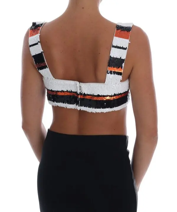Dolce & Gabbana Sequined Bustier Top