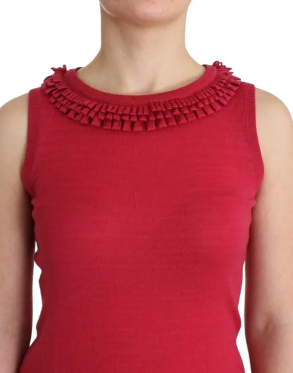 John Galliano Wool Knit Top - Pink