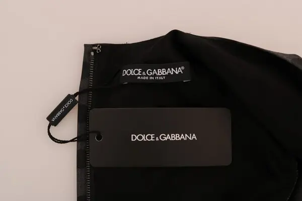 Dolce & Gabbana Polka Dotted Wool Stretch Short Dress